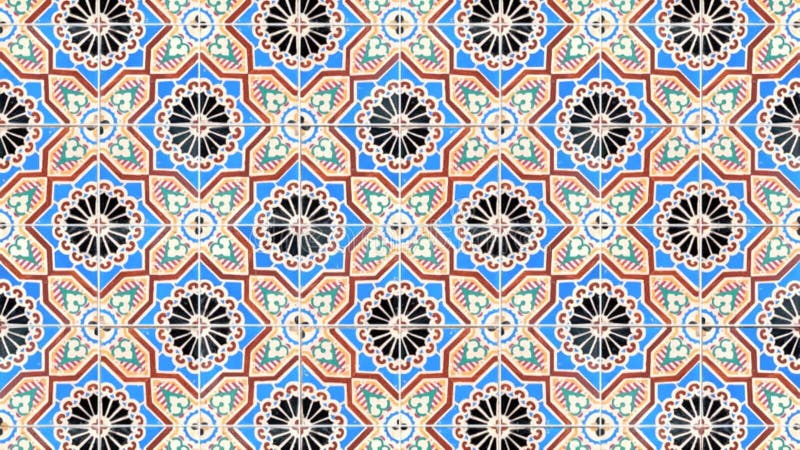 Seamless Tile Pattern Illustration with Squares Animation Sliding on ...