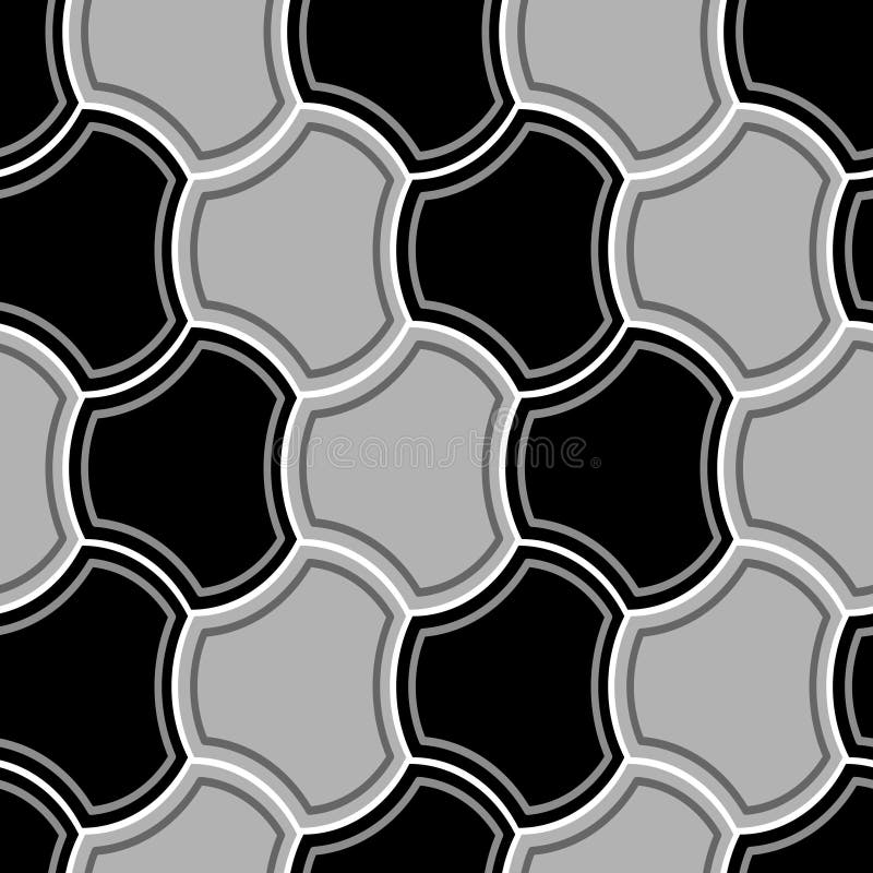 Seamless tile pattern stock vector. Illustration of rounded - 91682385