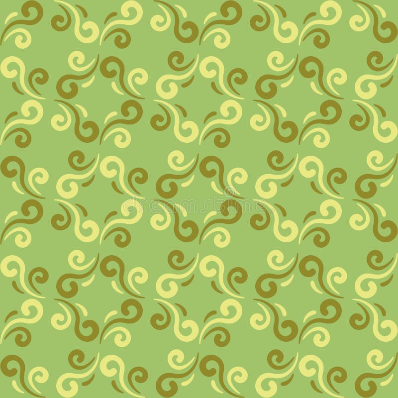 Seamless Tile Pattern in Traditional Style. Simple Abstract Spiral ...