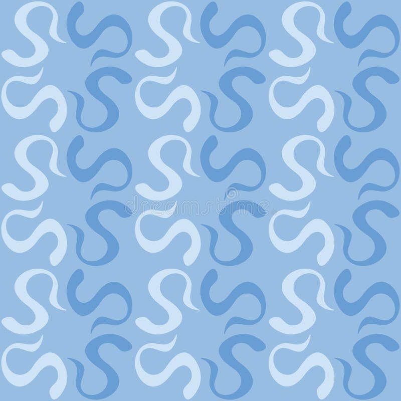 Seamless Tile Pattern in Traditional Style. Simple Abstract Spiral ...