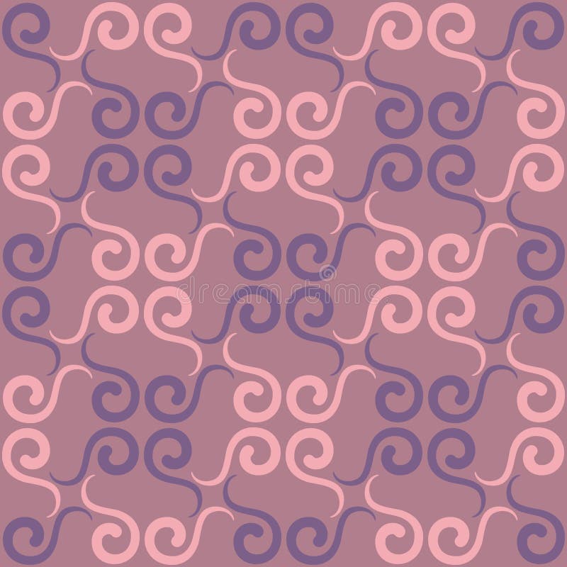 Seamless Tile Pattern in Traditional Style. Simple Abstract Spiral ...