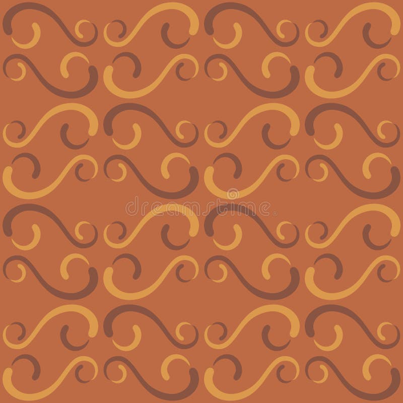Seamless Tile Pattern in Traditional Style. Simple Abstract Spiral ...