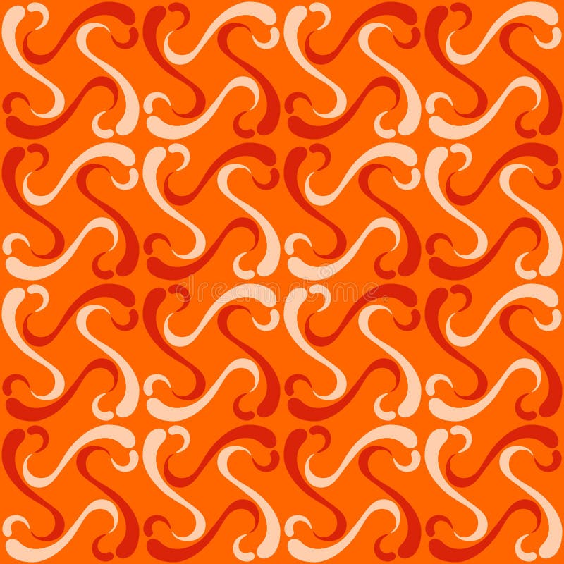 Seamless Tile Pattern in Traditional Style. Simple Abstract Spiral ...
