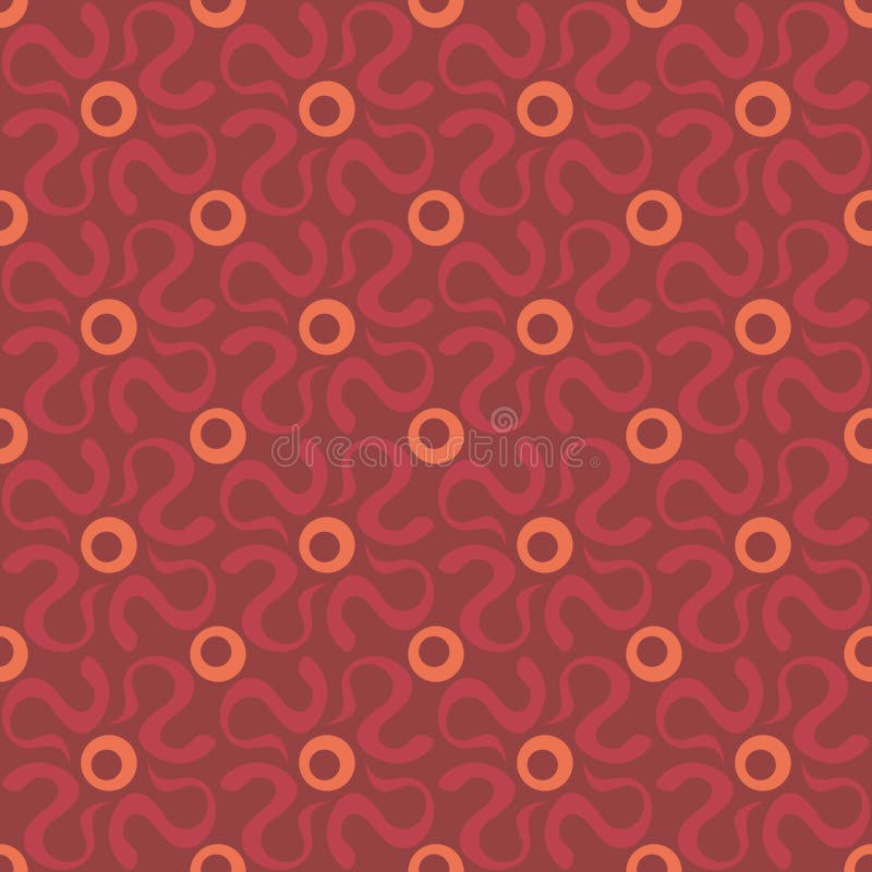 Seamless Tile Pattern in Traditional Style. Simple Abstract Spiral ...