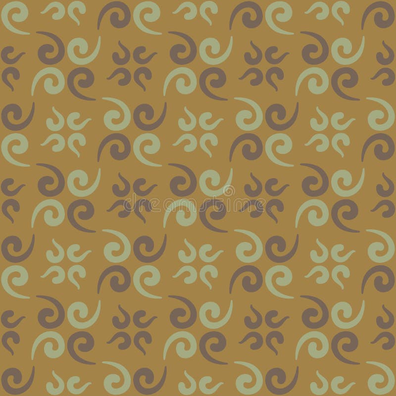 Seamless Tile Pattern in Traditional Style. Simple Abstract Spiral ...