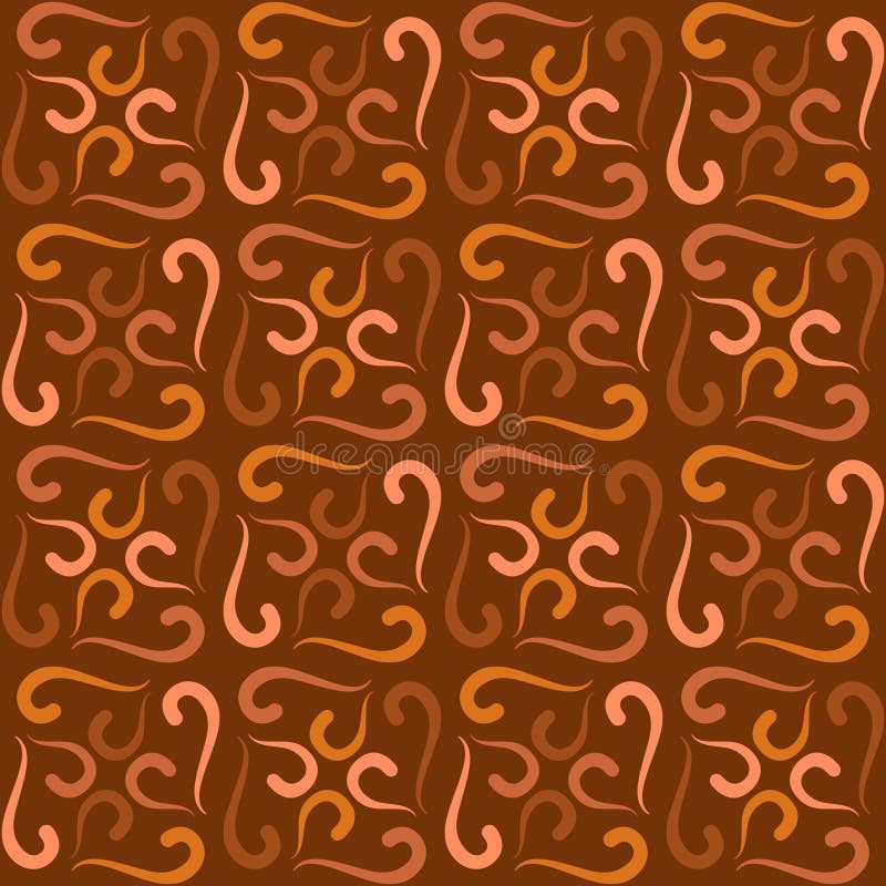 Seamless Tile Pattern in Traditional Style. Simple Abstract Spiral ...
