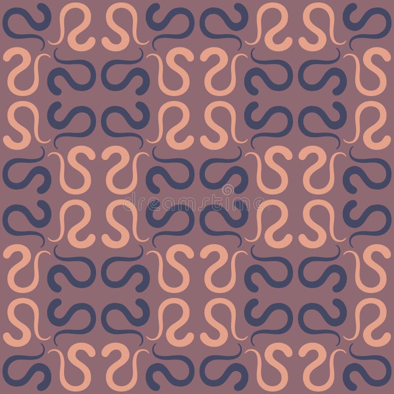 Seamless Tile Pattern in Traditional Style. Simple Abstract Spiral ...