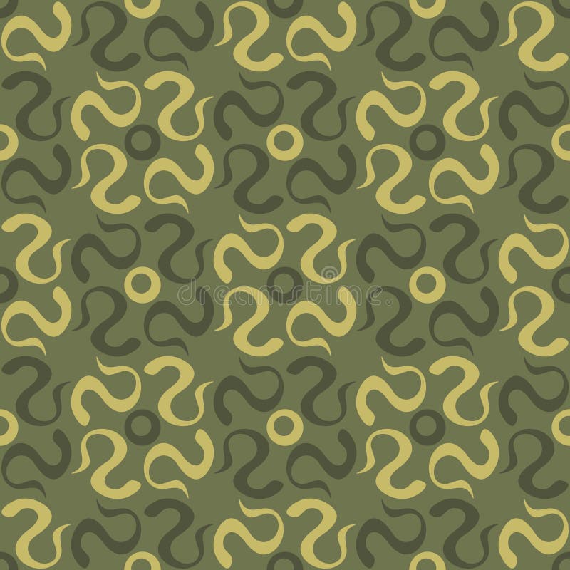 Seamless Tile Pattern in Traditional Style. Simple Abstract Spiral ...
