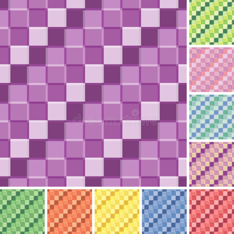 Seamless 3d tile pattern stock vector. Illustration of square - 6544226