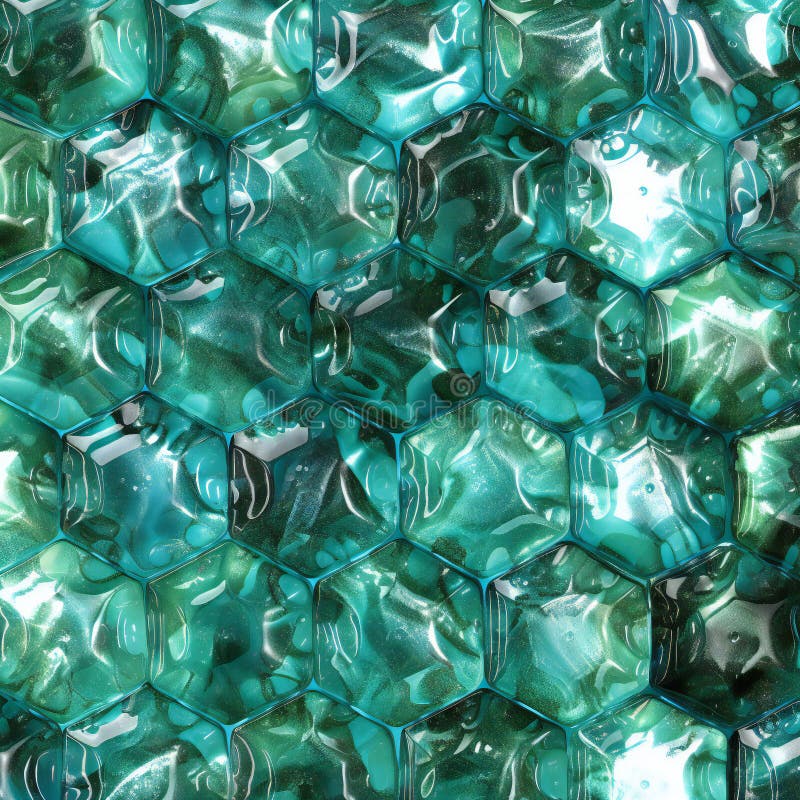 Seamless Tileable Abstract Background Pattern Made of Blue Glass Cubes ...
