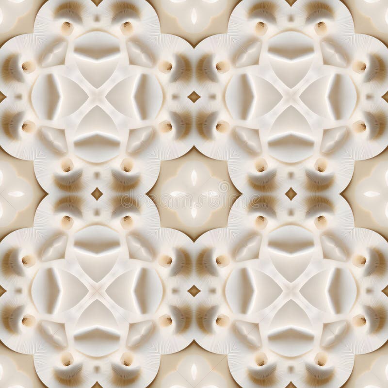 Seamless Tileable Abstract Background Pattern With Symmetrical Form Repeating Horizontally And