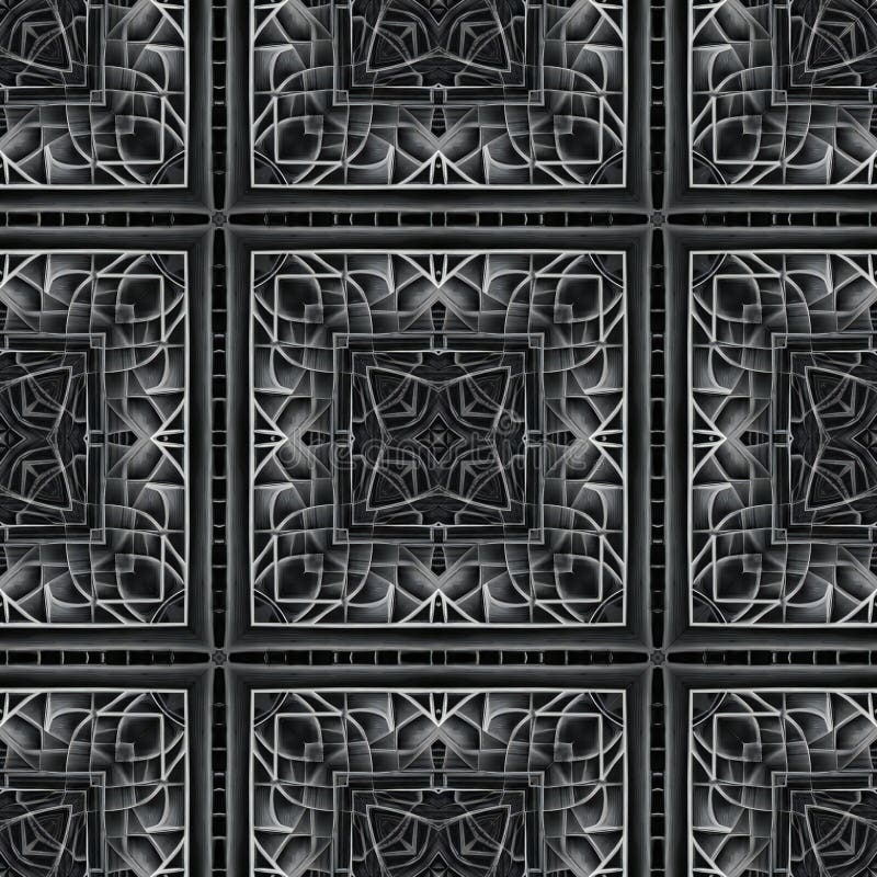 Seamless Tileable Geometric Pattern with Symmetrical Ornament Stock ...