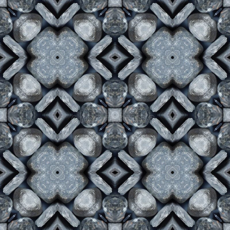 Seamless Tileable Abstract Background Pattern With Symmetrical Form Repeating Horizontally And