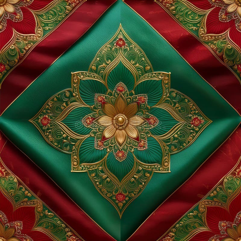 Seamless Tileable Pattern of a Smooth Indian Sari Stock Illustration ...