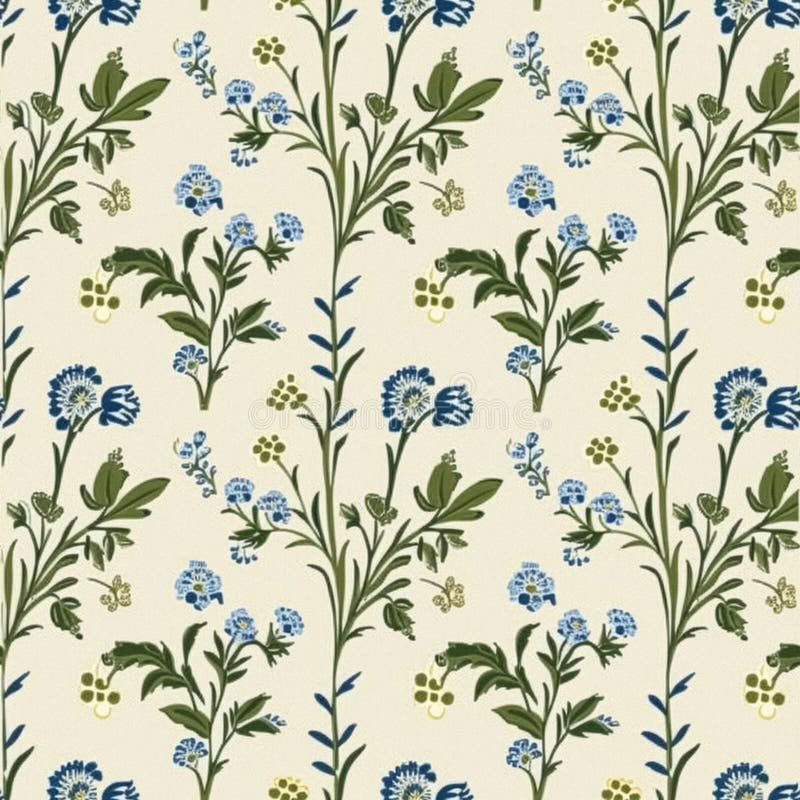 Seamless Tileable Pattern for Wallpaper, Decor and Fabric Design ...