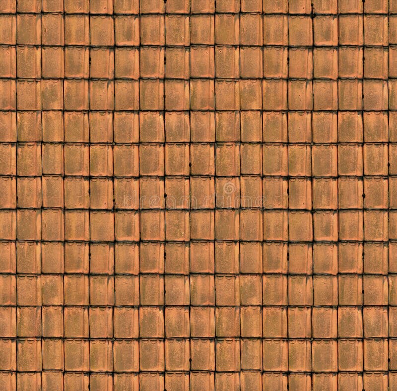 Seamless Tileable Texture of Ceramic Roofing Tiles Stock Photo - Image ...