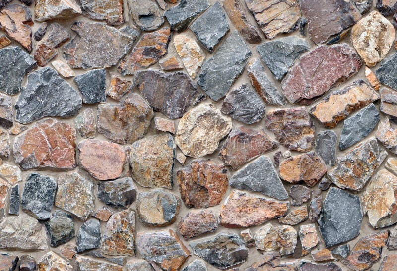 Seamless Tileable Texture of Field Stone Wall Stock Image - Image of ...