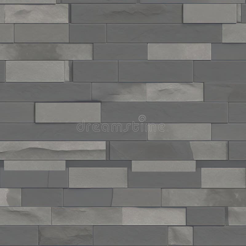 Seamless Tileable Texture of Gray Stone Wall Stock Illustration ...