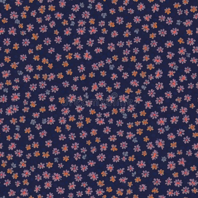 Tileable Flowers and Leaves Graphic Design Resource. Seamless ...