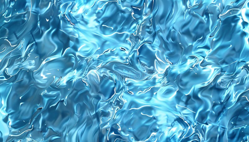 Seamless, Tileable Water Texture with a Vivid Blue Pattern, Ideal for ...