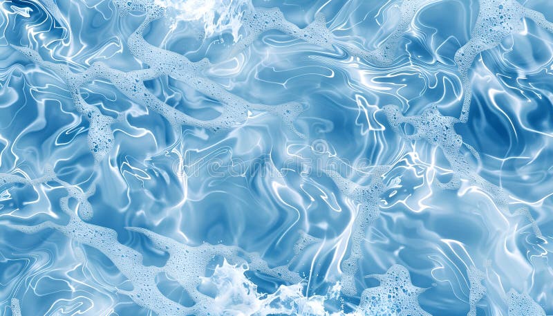 Seamless, Tileable Water Texture with a Vivid Blue Pattern, Ideal for ...