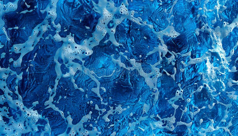 Seamless, Tileable Water Texture with a Vivid Blue Pattern, Ideal for ...