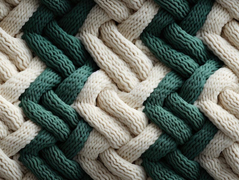 Seamless Tiled Pattern of Wool Knitted Material in Neutral Colors ...