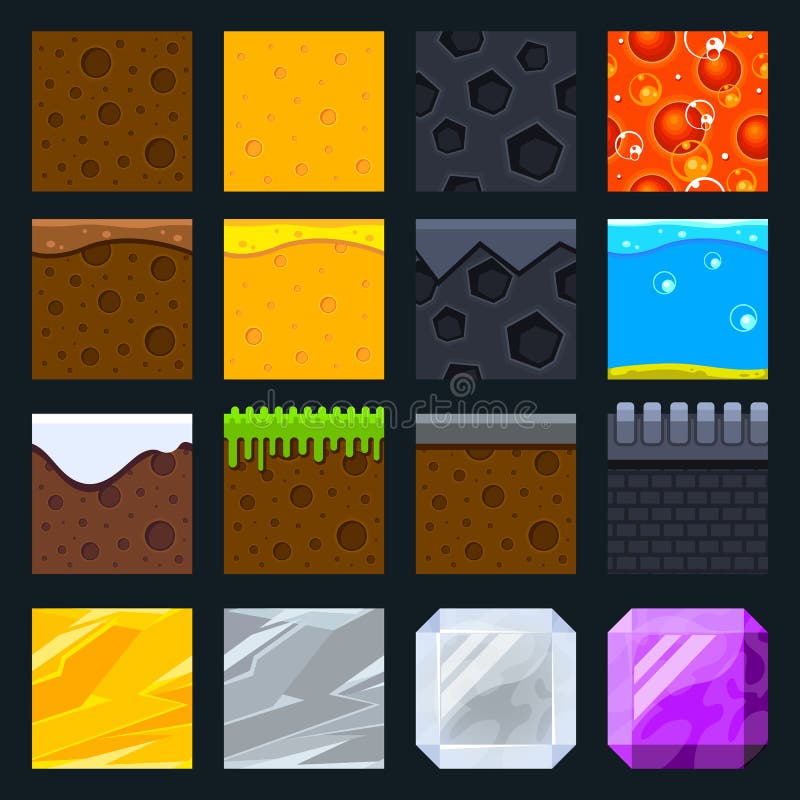 Seamless, Tiled Textures and Materials. for Arcade Computer, Mobile ...