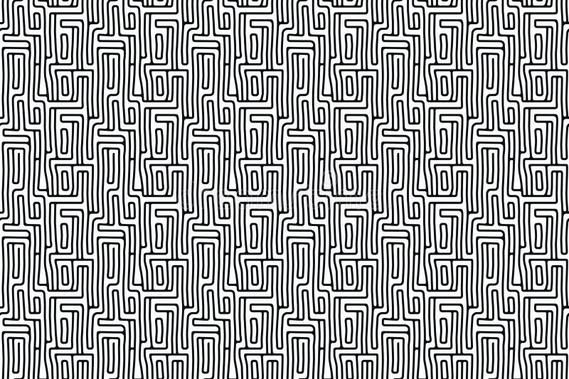 Seamless Tiles Labyrinth Background Stock Illustration - Illustration ...