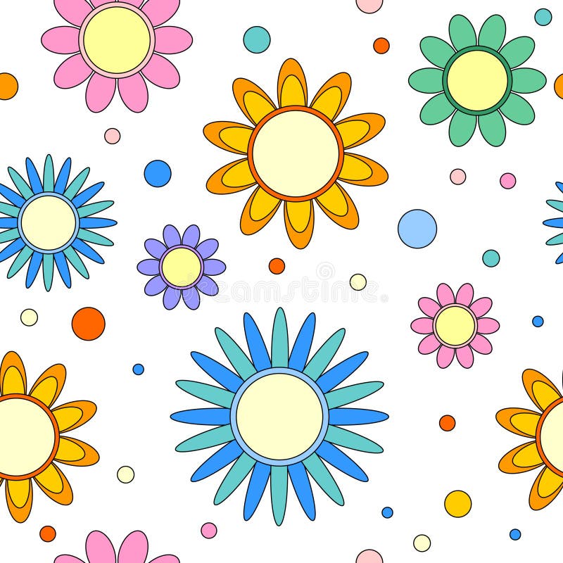 Tiling flower texture stock illustration. Illustration of decoration ...