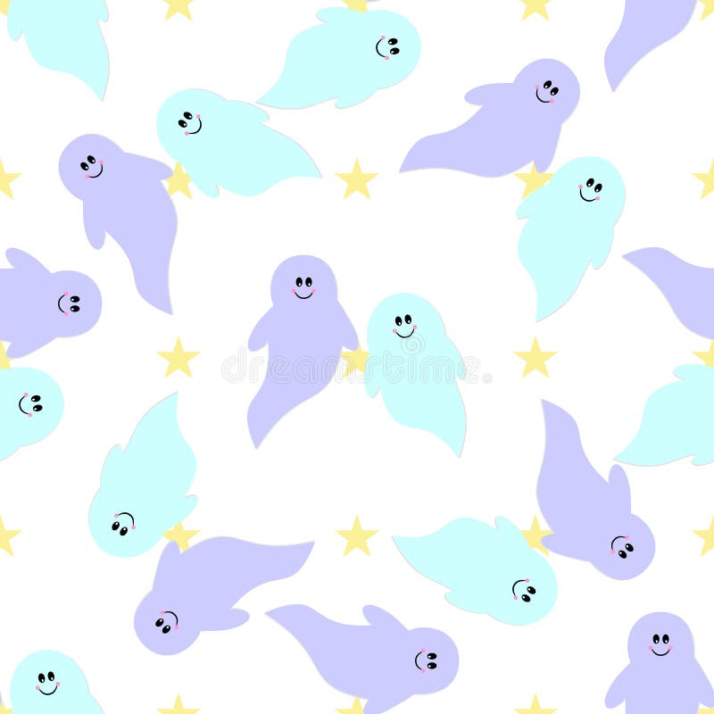 Seamless Tiling Halloween Texture Stock Illustration - Illustration of ...