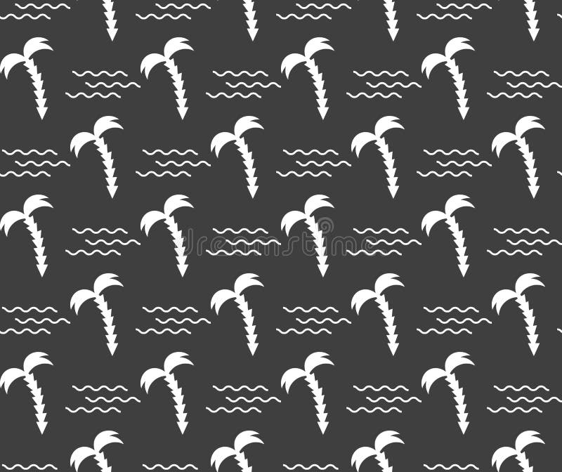 Seamless Tiling Vector Summer Vintage Pattern Background with ...