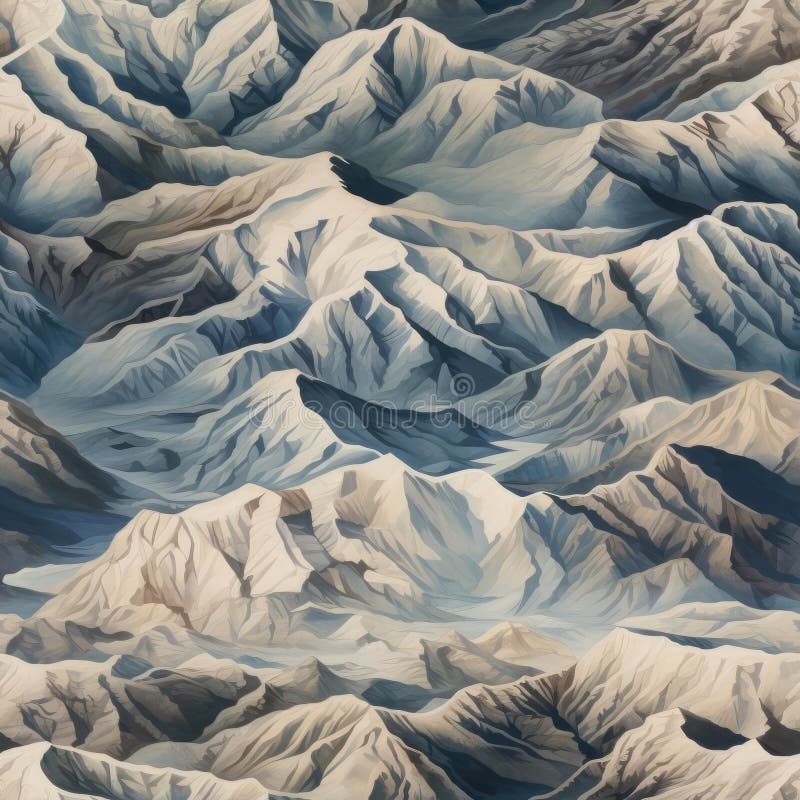 Seamless, Top View of Mountain Ranges Stock Photo - Image of outdoor ...