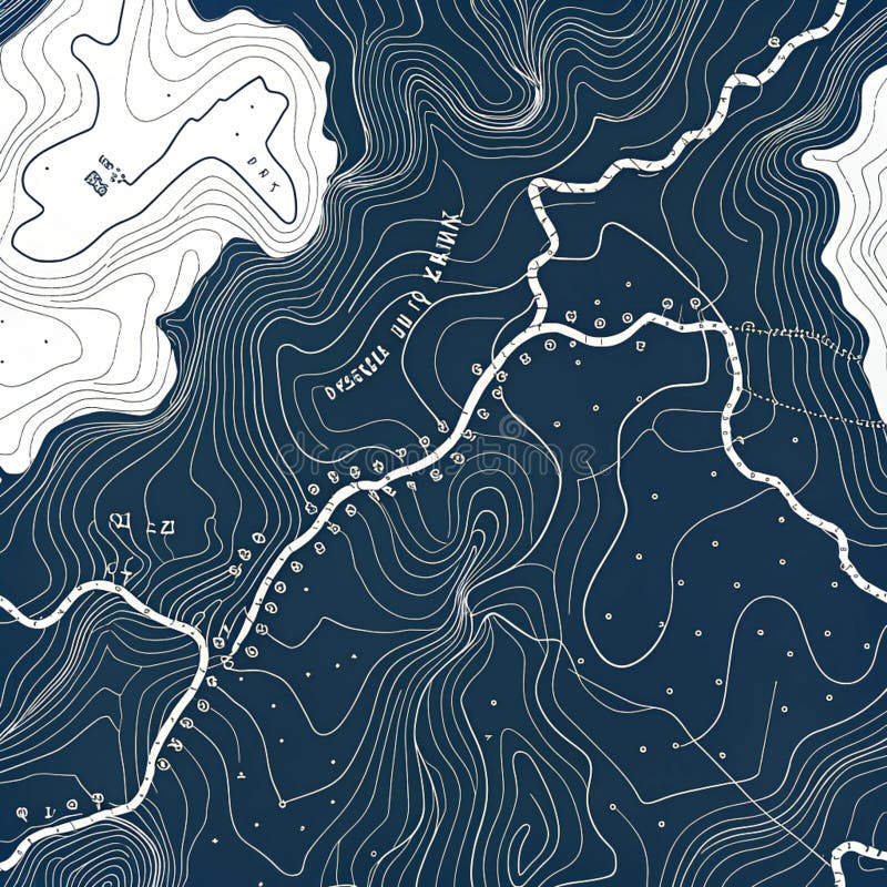 Seamless Topographic Map Design Stock Illustration - Illustration of ...