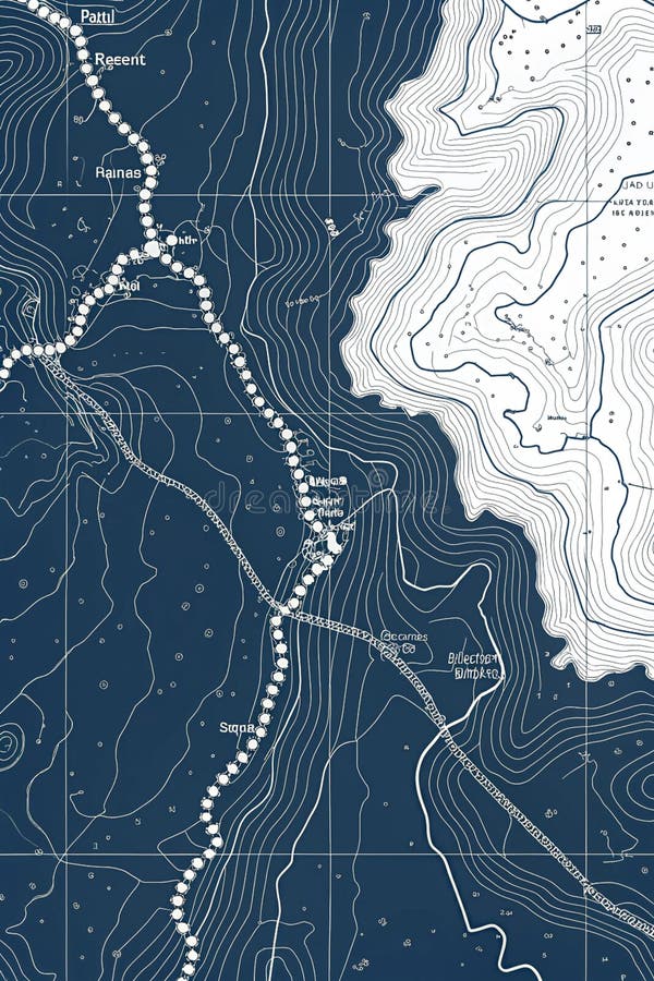 Seamless Topographic Map Design Stock Illustration - Illustration of ...