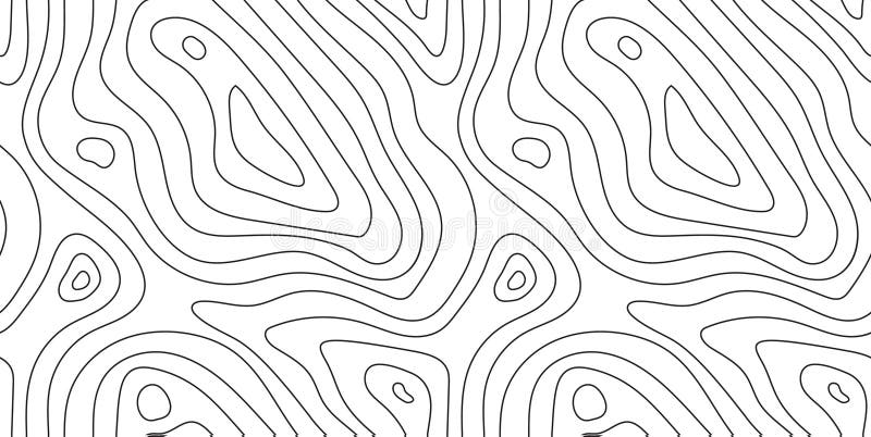 Seamless Topographic Map Texture. Line Topography Map Contour ...