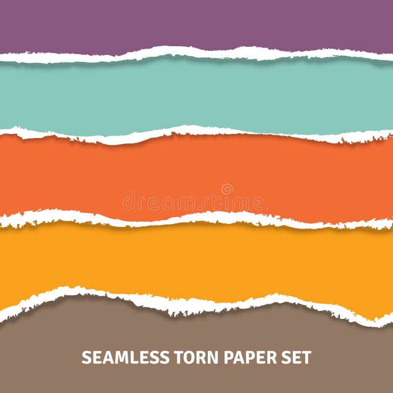 Seamless Torn Paper Concept Stock Vector - Illustration of paper ...