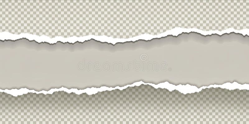 Seamless Torn Paper Edge Texture Vector Illustration Isolated on ...