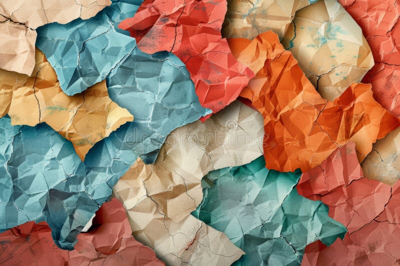 Seamless Torn Paper Pattern for a Dynamic and Energetic Design Stock ...