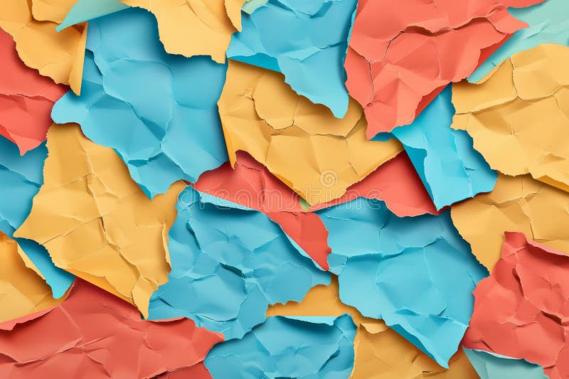 Seamless Torn Paper Pattern for a Dynamic and Energetic Design Stock ...