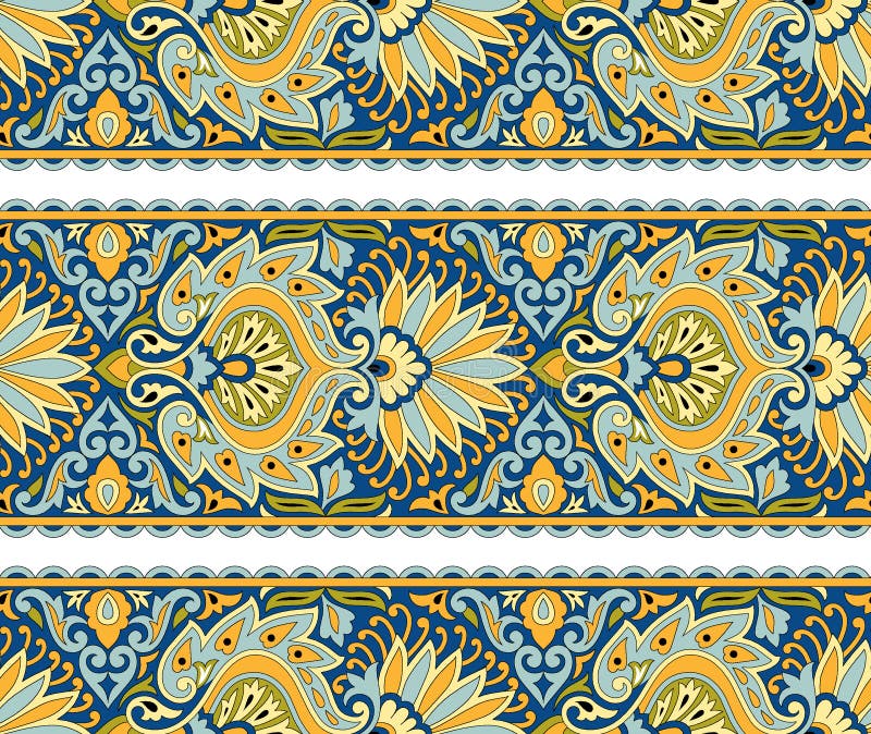Seamless Traditional Asian Pattern Design Stock Illustration ...