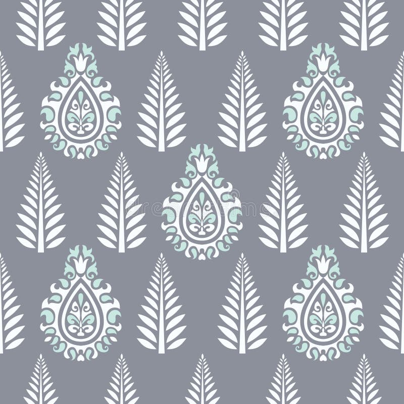 Seamless Traditional Asian Textile Fabric Pattern Design Stock Vector ...