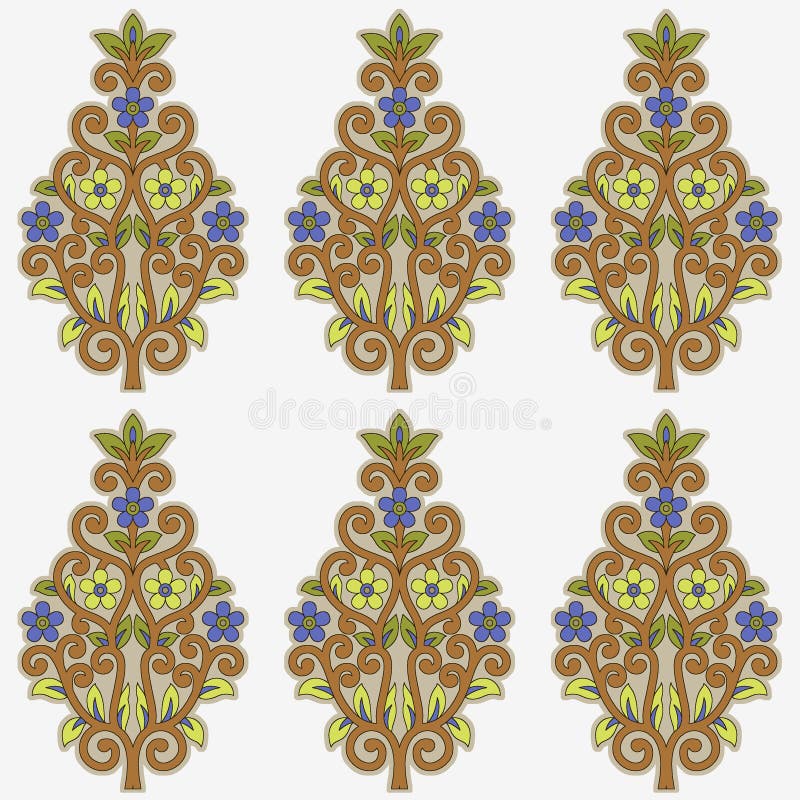 Seamless Traditional Colorful Motif Background Stock Illustration ...