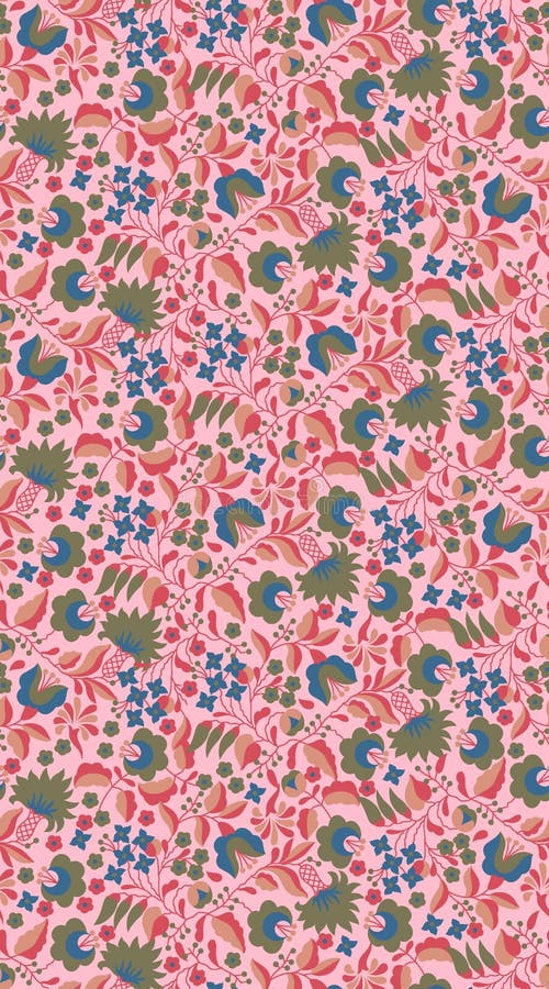 Seamless Traditional Colorful Motif Background Stock Illustration ...