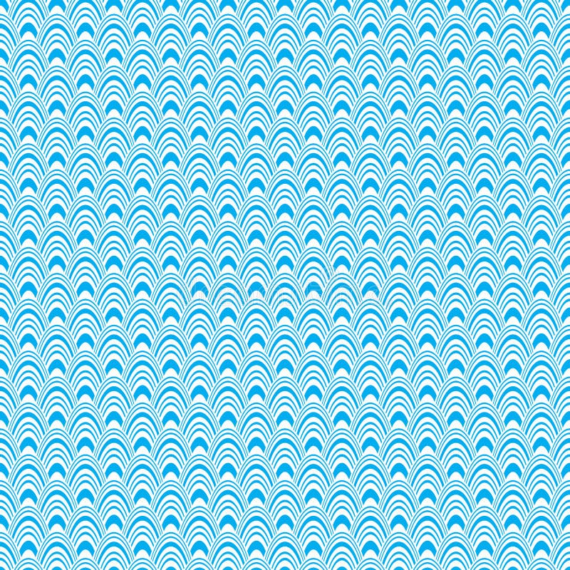 Seamless Traditional Japanese Seigaiha Ocean Wave Stock Vector ...