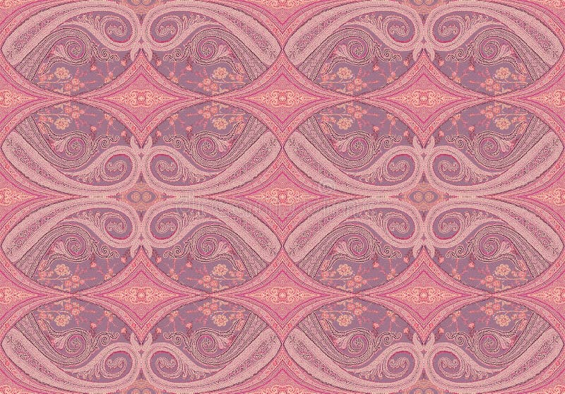 Seamless Traditional Silk Design Background Stock Illustration ...