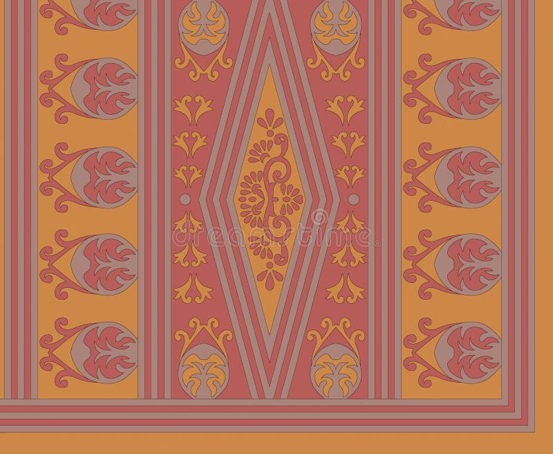 Seamless Traditional Textile Saree Design Decorative Pattern Background ...