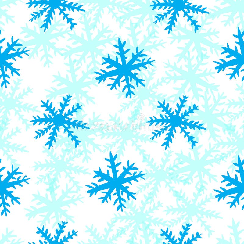 Seamless Transparent Snowflakes Stock Vector - Illustration of holiday ...