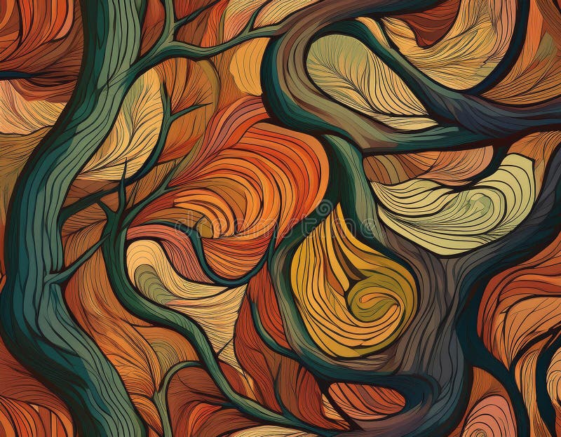 Seamless Tree Bark Wallpaper Pattern Abstract Design with Subtle Autumn ...