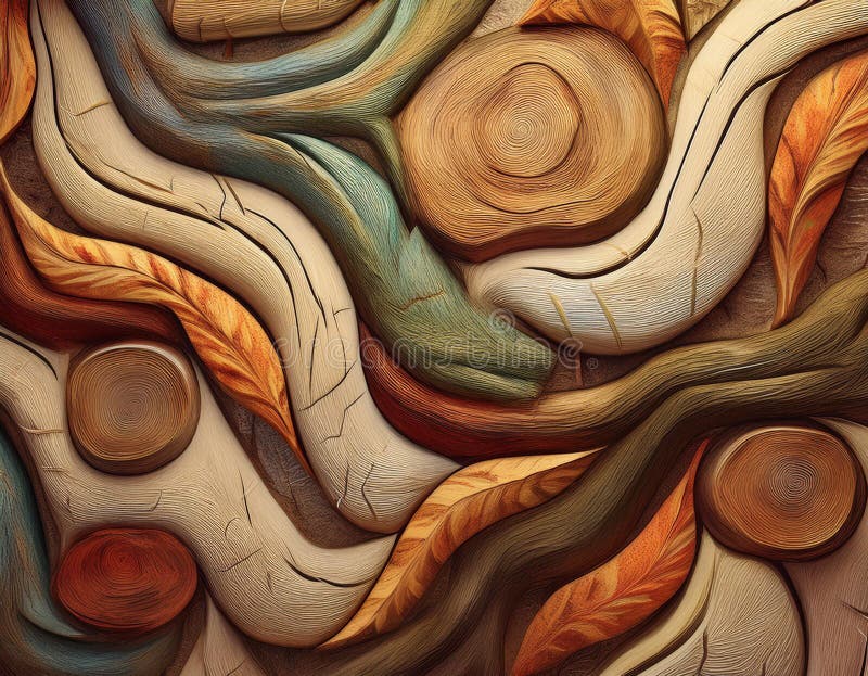 Seamless Tree Bark Wallpaper Pattern Abstract Design with Subtle Autumn ...